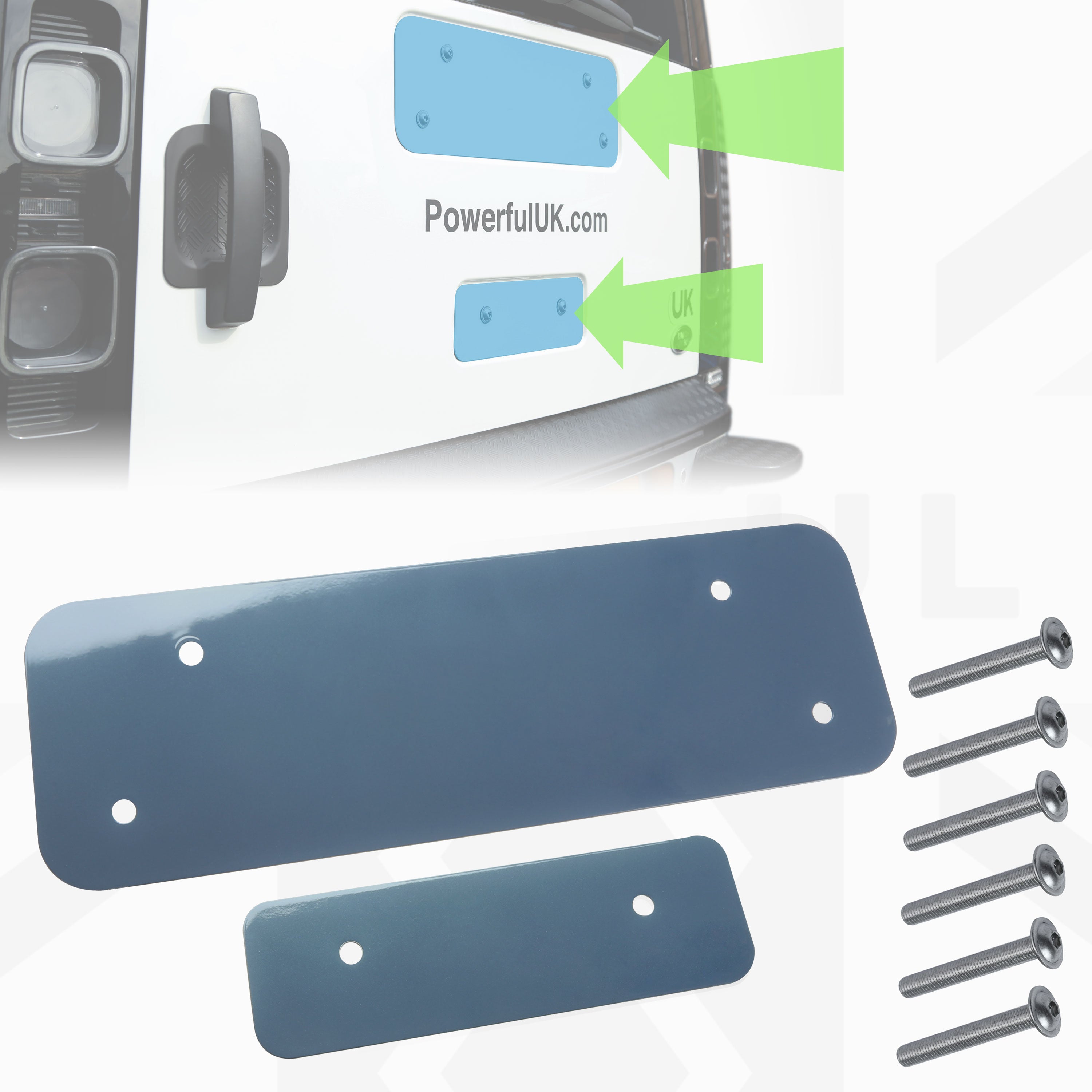 Spare Wheel Delete Kit for Land Rover Defender L663 (Aluminium Panel/E ...
